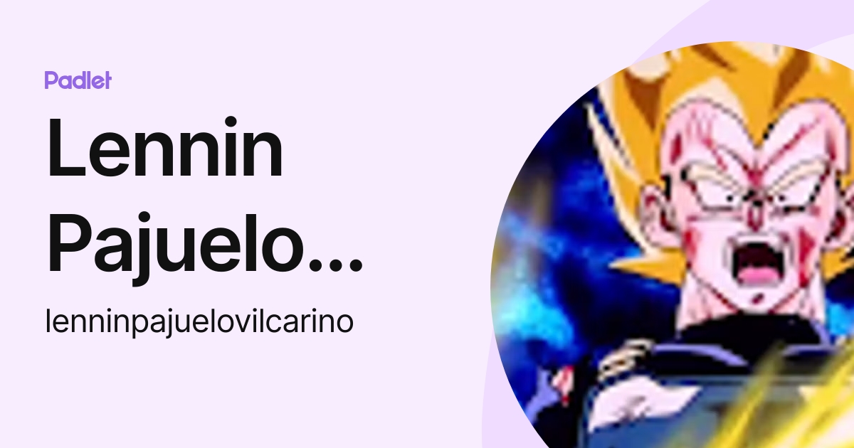 Lennin Pajuelo Vilcarino (lenninpajuelovilcarino) profile | Padlet
