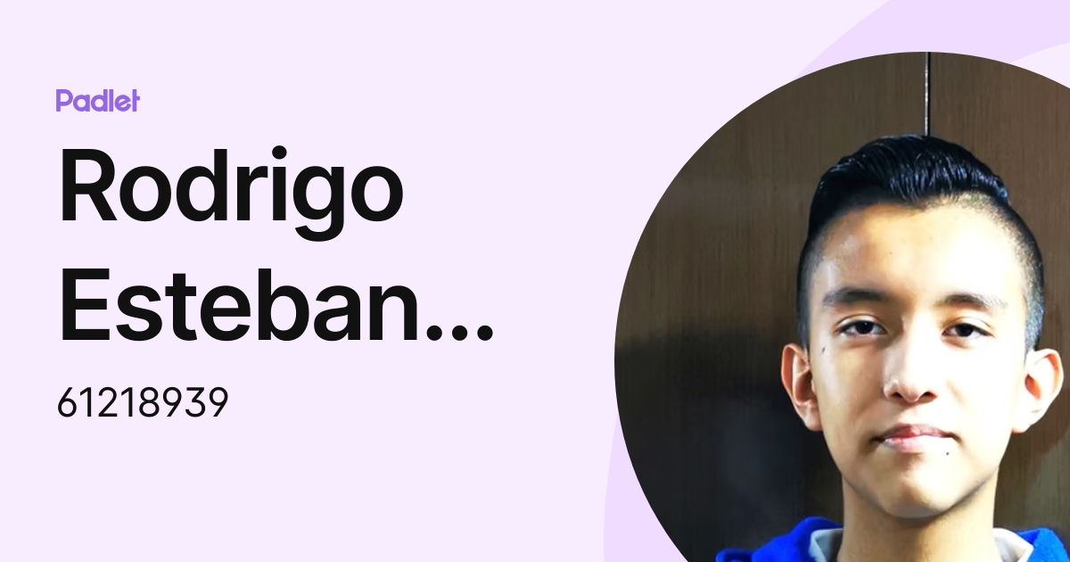 Rodrigo Esteban Del Carpio Flores (61218939) profile | Padlet