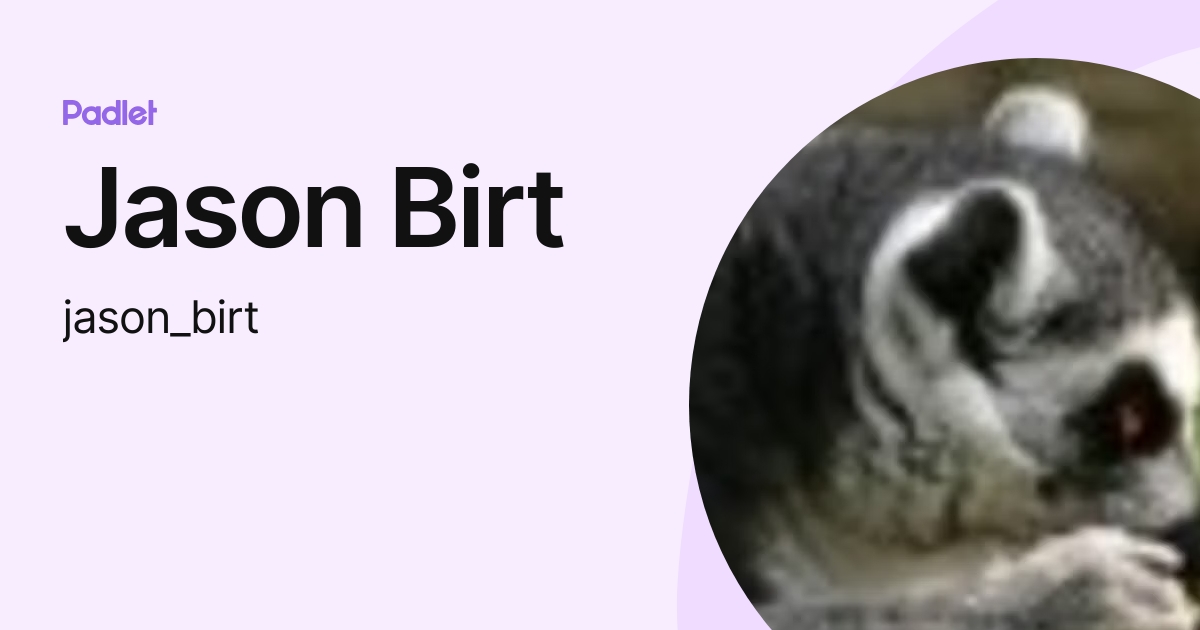 Jason Birt (jason_birt) profile | Padlet