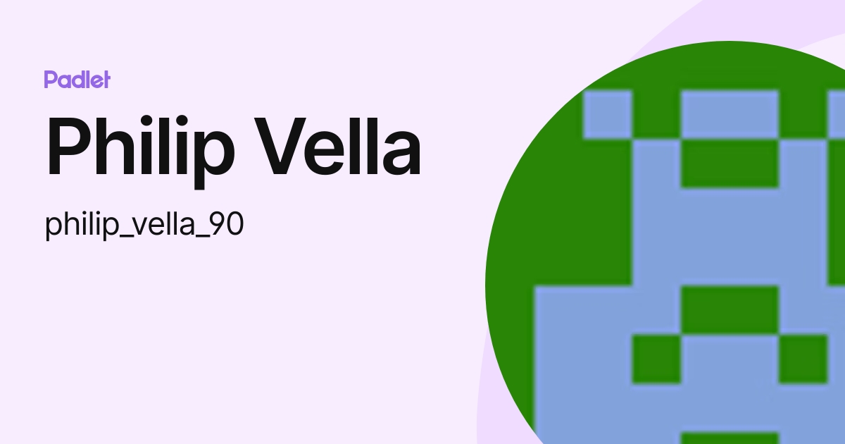 Philip Vella (philip_vella_90) profile | Padlet