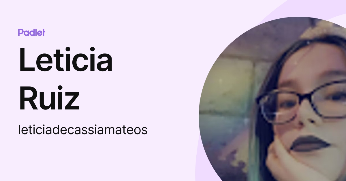 KimL (leticiadecassiamateos) profile | Padlet