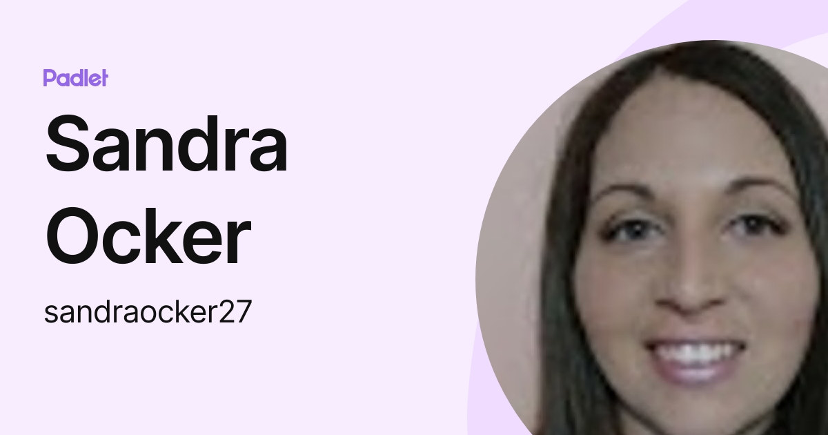 Sandra Ocker (sandraocker27) perfil | Padlet