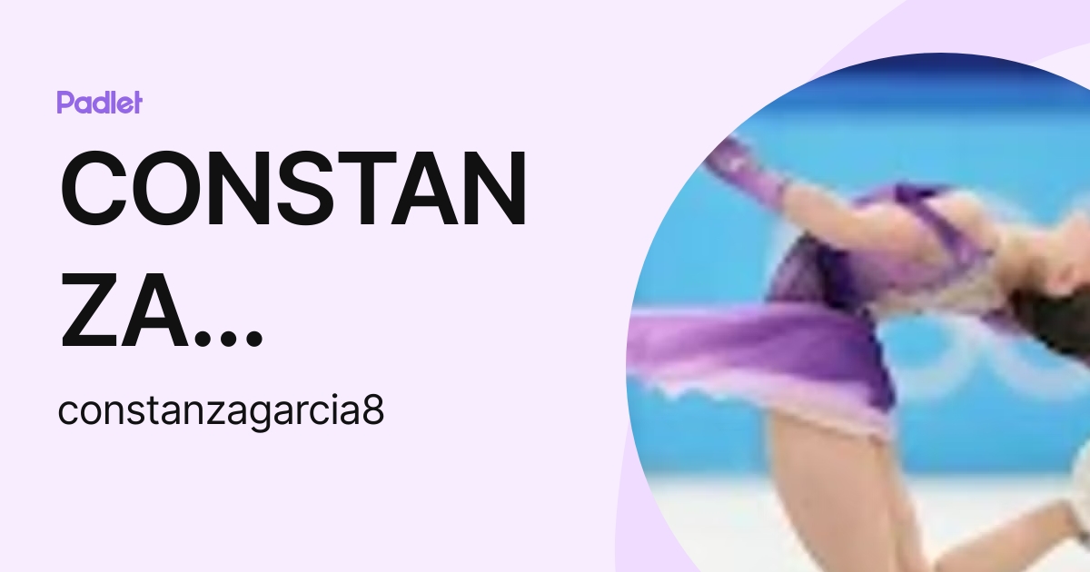 CONSTANZA GARCIA GONZALEZ (congargon) profile | Padlet