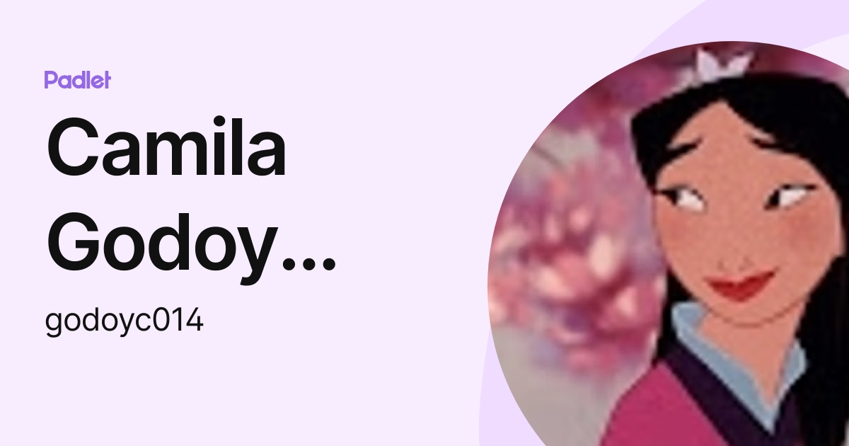 Camila Godoy Gabrielloni (godoyc014) profile | Padlet