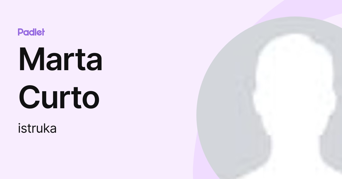 Marta Curto (istruka) profile | Padlet