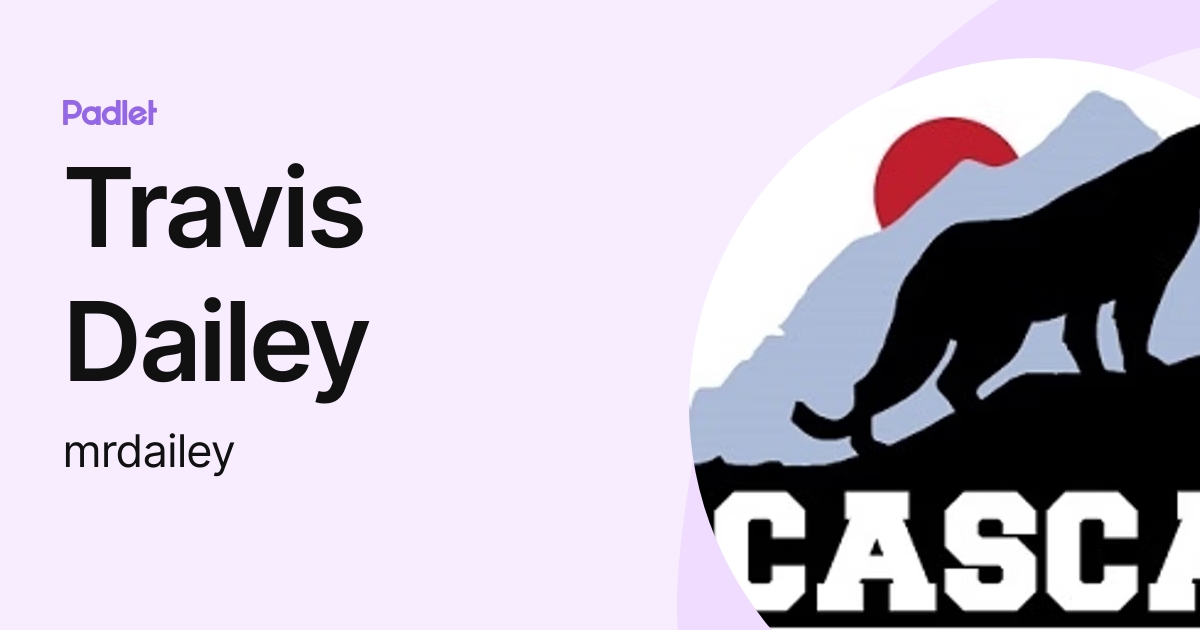 Travis Dailey (mrdailey) profile | Padlet