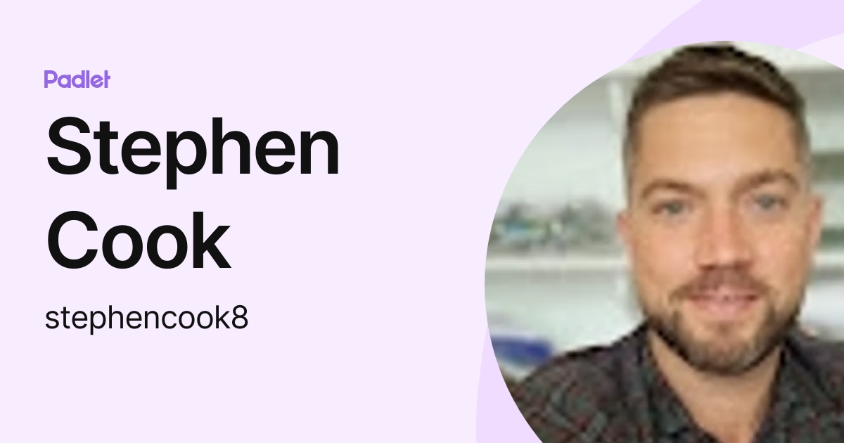 Stephen Cook (stephencook2) profile | Padlet