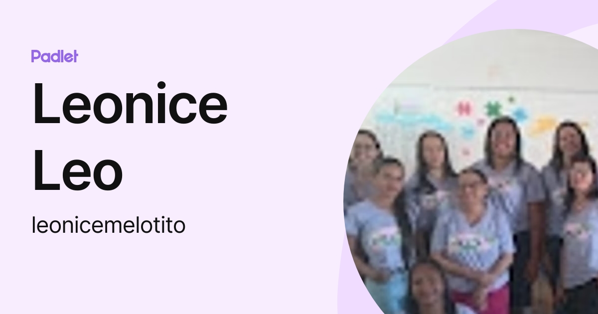 Leonice Leo (leonicemelotito) profile | Padlet