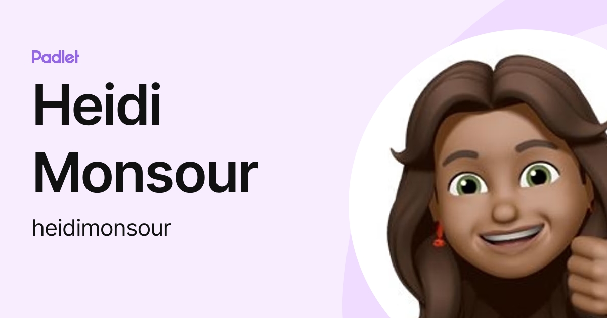 Heidi Monsour (heidimonsour) profile | Padlet