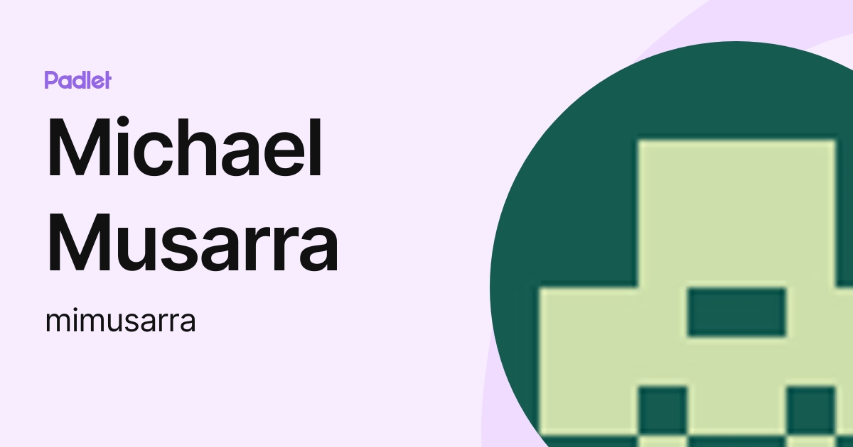 Michael Musarra (mimusarra) profile | Padlet