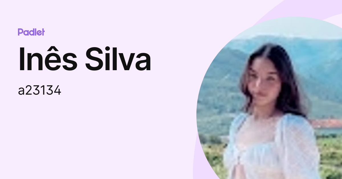 Inês Silva (a23134) profile | Padlet