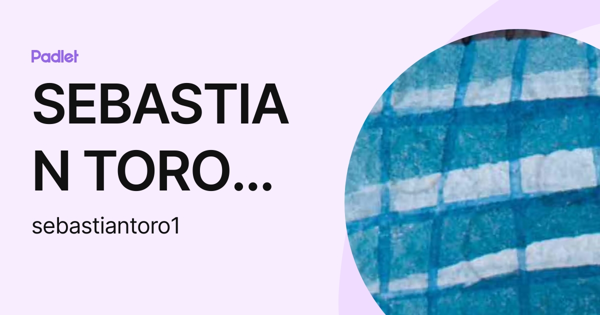 SEBASTIAN TORO JARAMILLO (sebastiantoro1) profile | Padlet