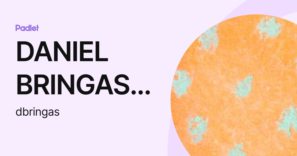 DANIEL BRINGAS VARGAS (dbringas) profile | Padlet