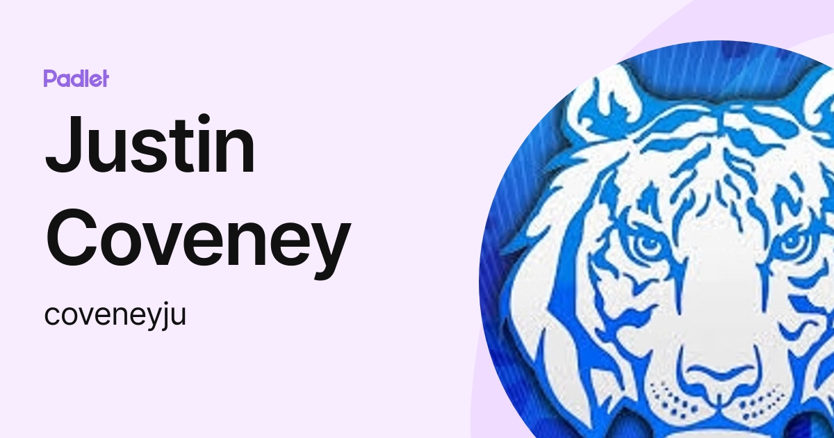 Justin Coveney (coveneyju) profile | Padlet