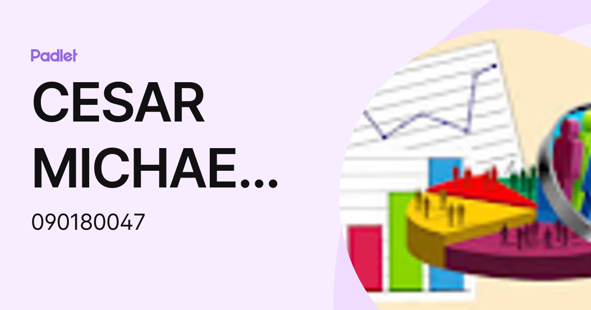 CESAR MICHAEL AVILA GUZMAN (090180047) profile | Padlet