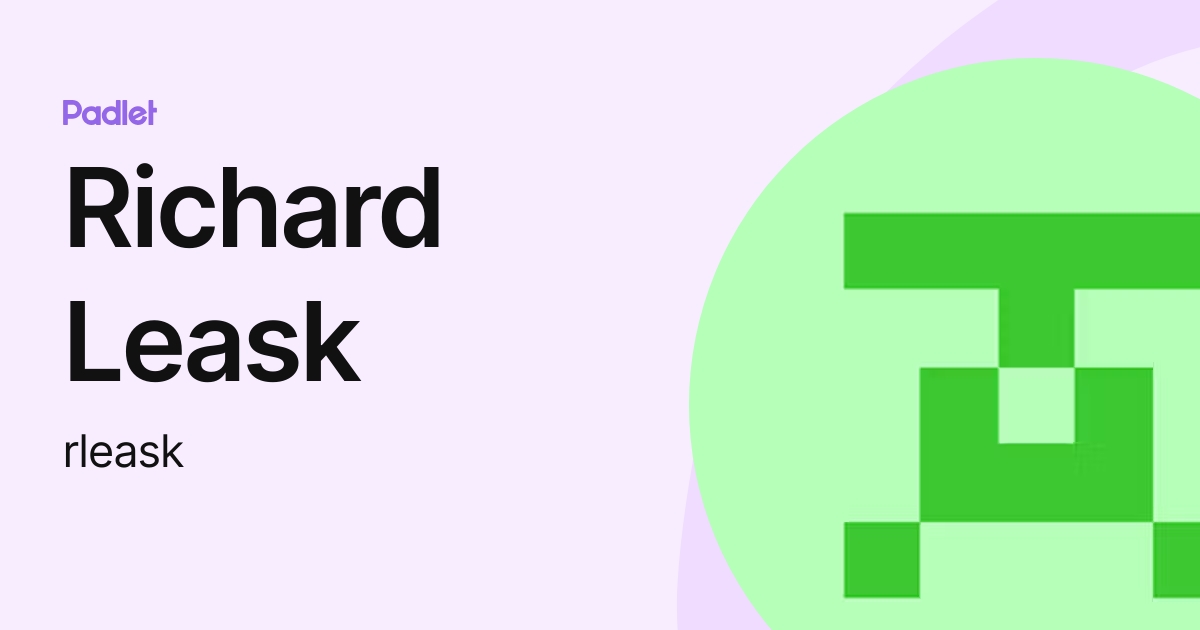 Richard Leask (rleask) profile | Padlet