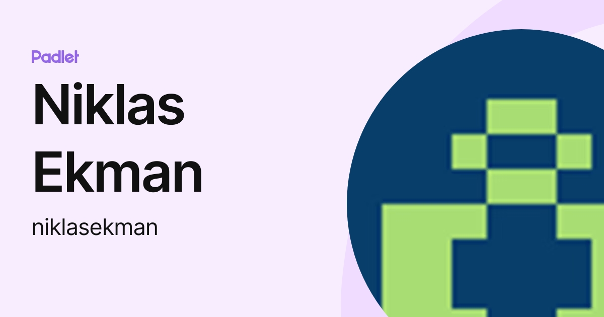 Niklas Ekman (niklasekman) profile | Padlet