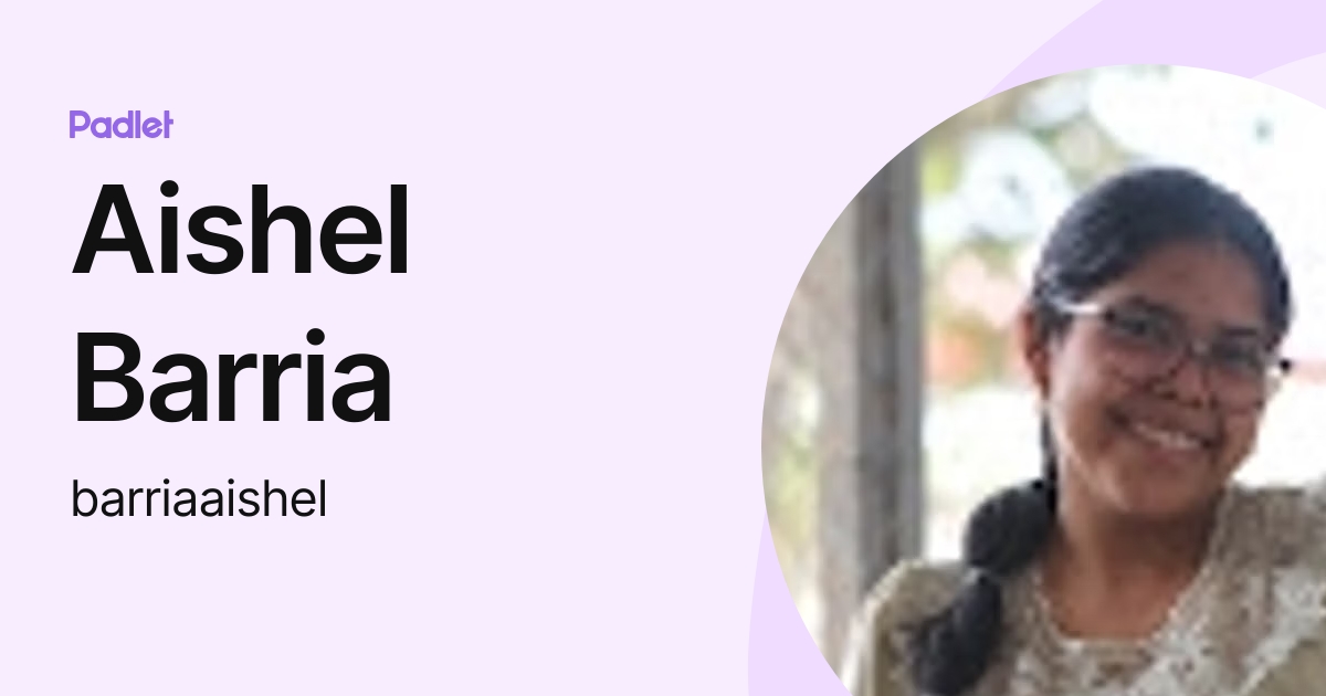 Aishel Barria (barriaaishel) profile | Padlet