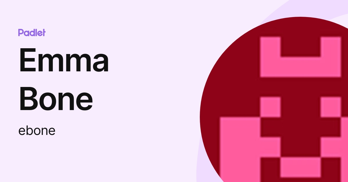 Emma Bone (ebone) profile | Padlet