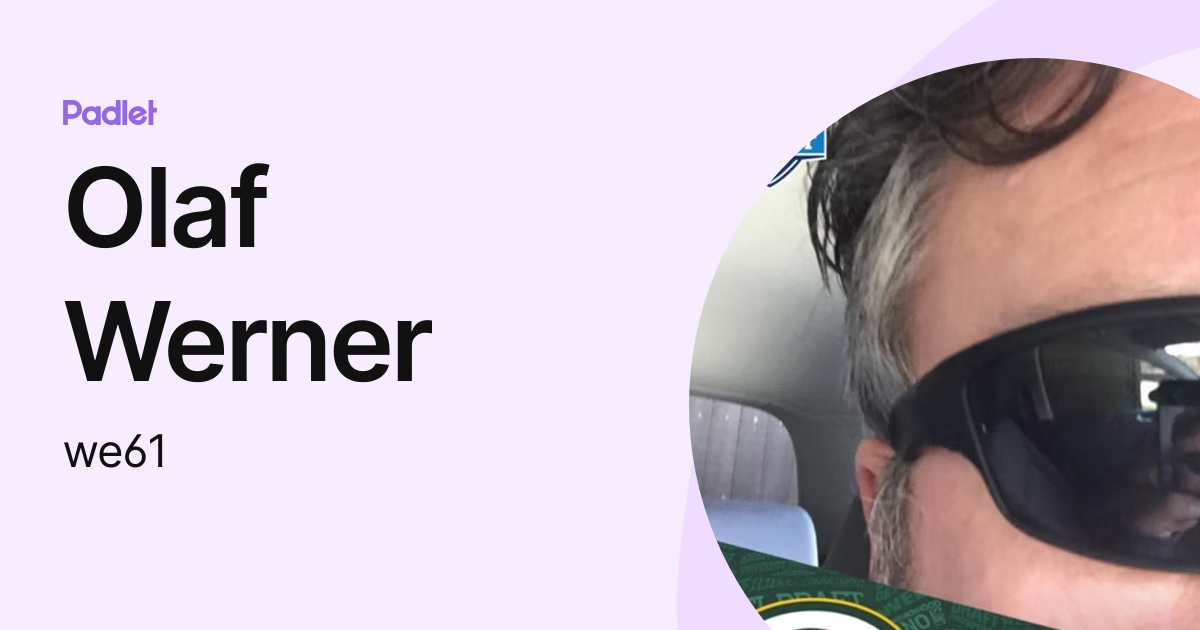 Olaf Werner (we61) profile | Padlet
