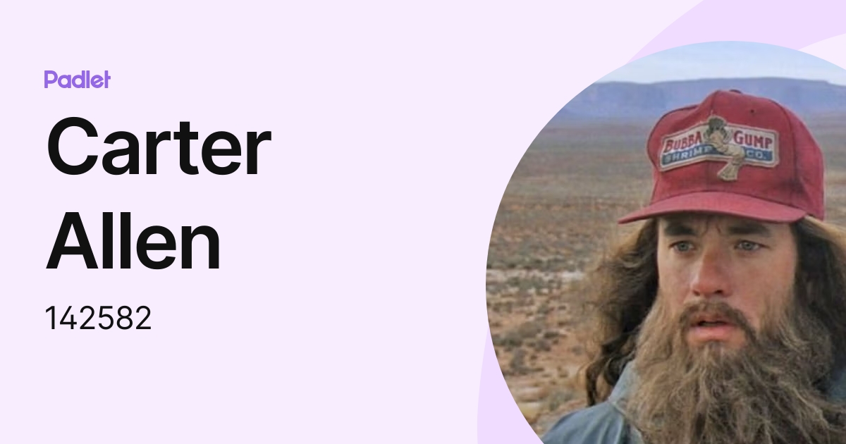 Carter Allen (142582) profile | Padlet