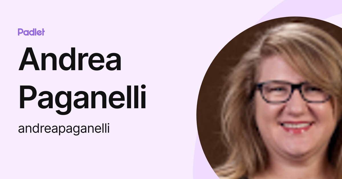 Andrea Paganelli (andreapaganelli) profile | Padlet