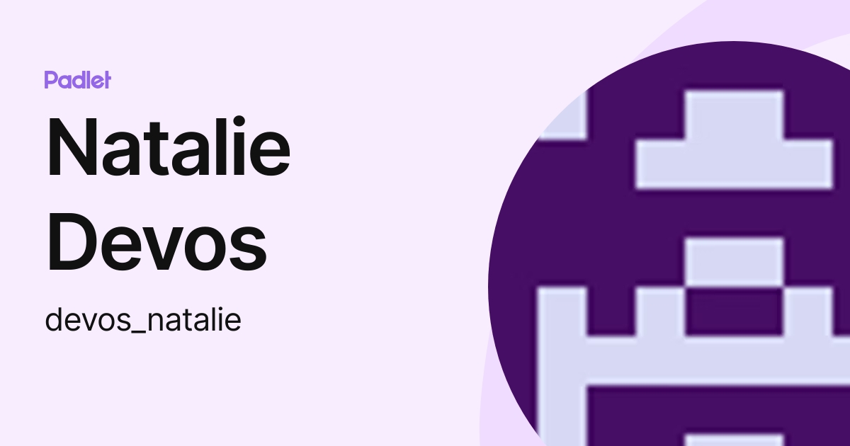 Natalie Devos (devos_natalie) profile | Padlet