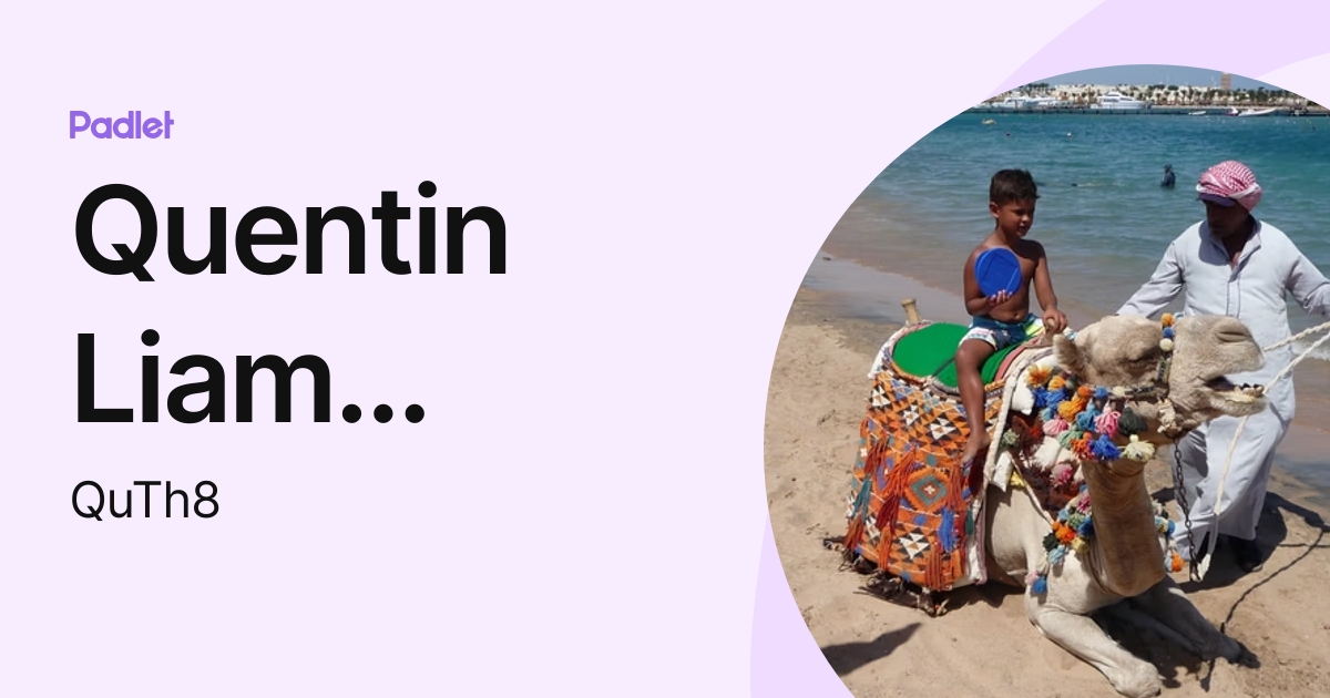 Quentin Liam Thielert (QuTh8) profile | Padlet