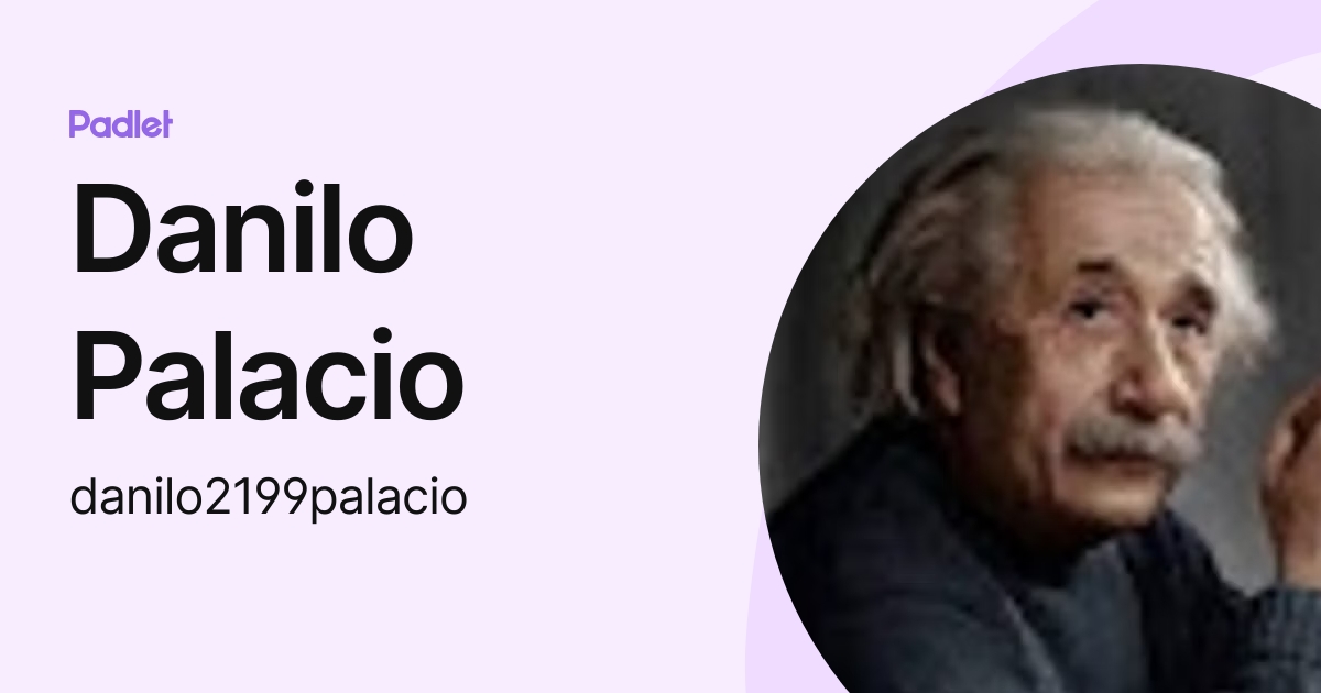 Danilo Palacio (danilo2199palacio) perfil | Padlet