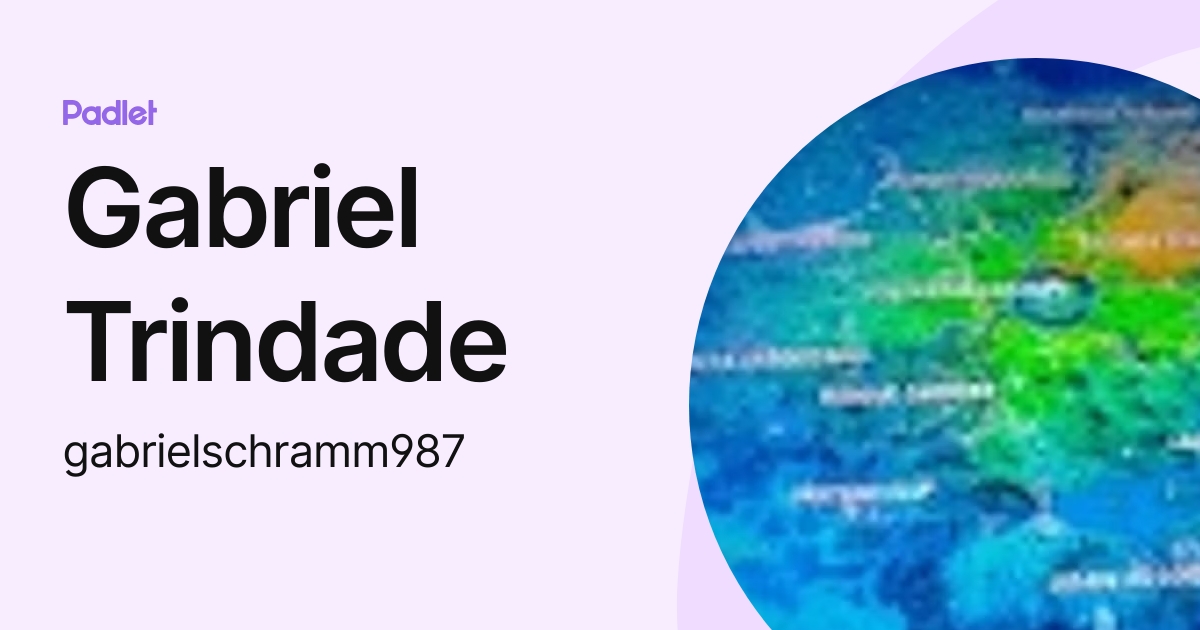 Gabriel Trindade (gabrielschramm987) profile | Padlet