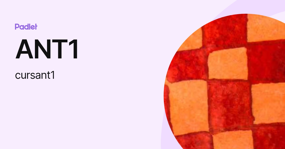 ANT1 (cursant1) perfil | Padlet