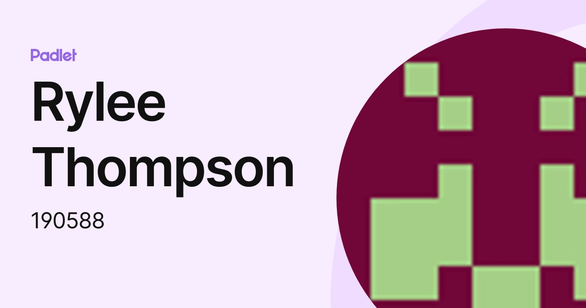 Rylee Thompson (190588) profile | Padlet