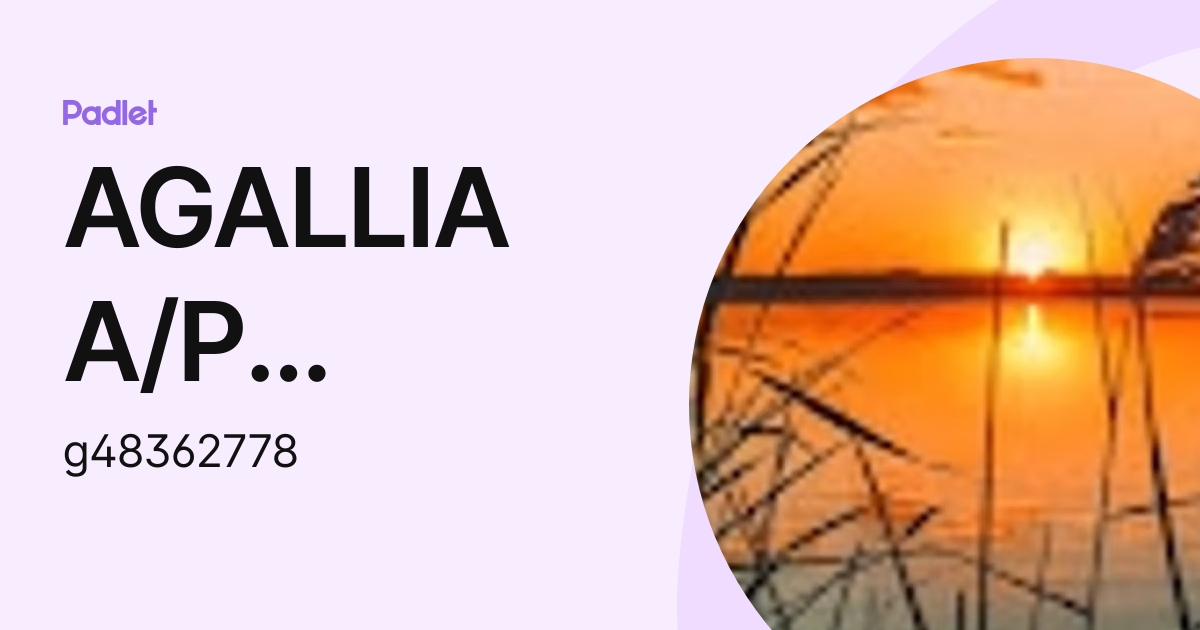 AGALLIA A/P SANTIAGO Moe (g48362778) profile | Padlet