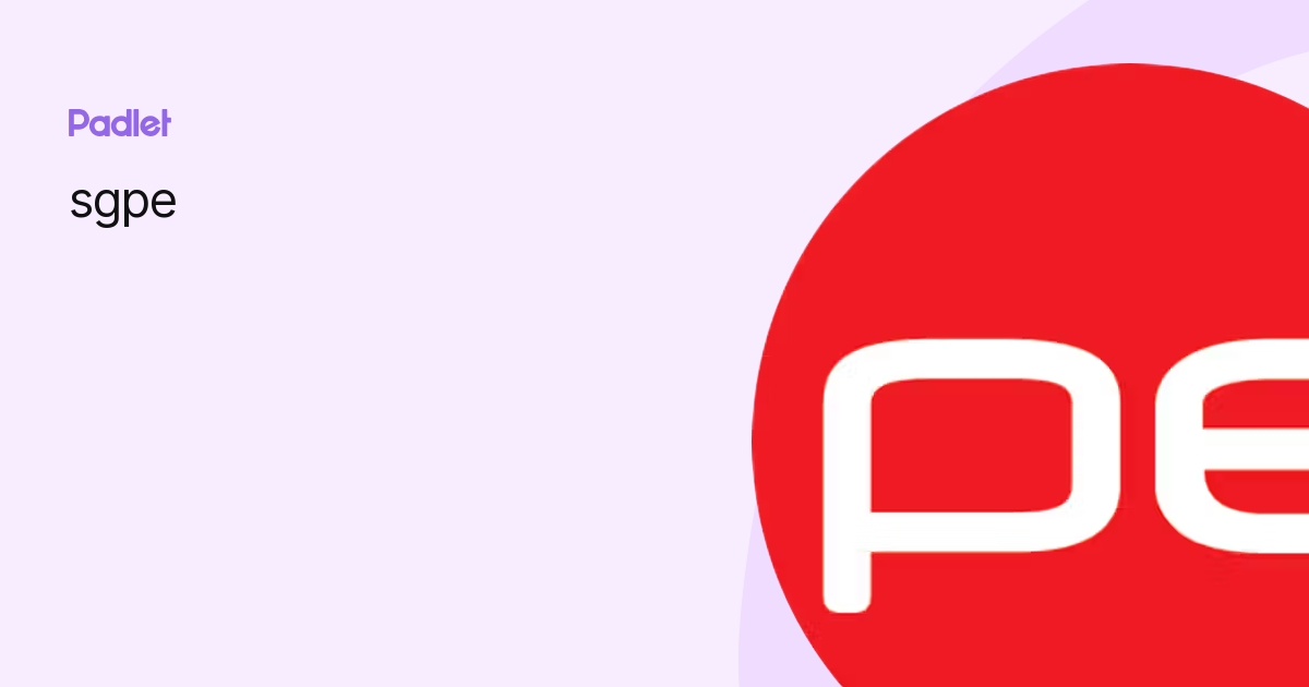 sgpe profile | Padlet