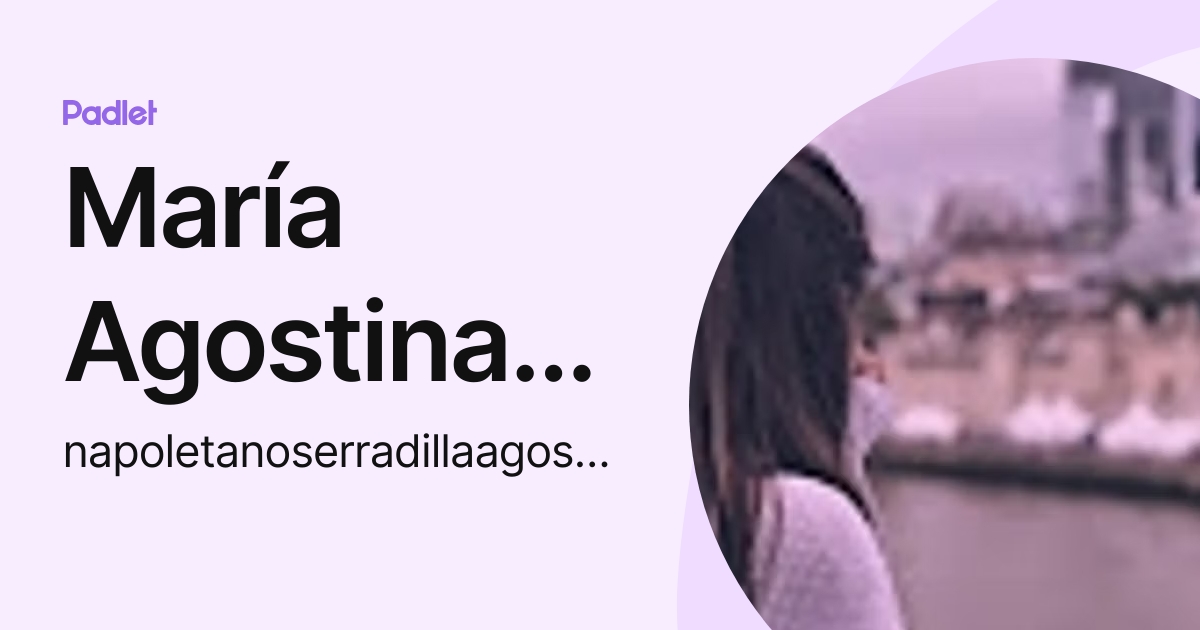 María Agostina Napoletano Serradilla (napoletanoserradillaagostina ...