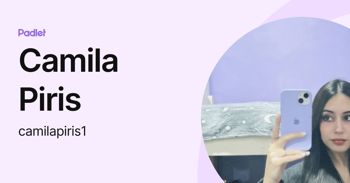 Camila Piris (camilapiris1) perfil | Padlet