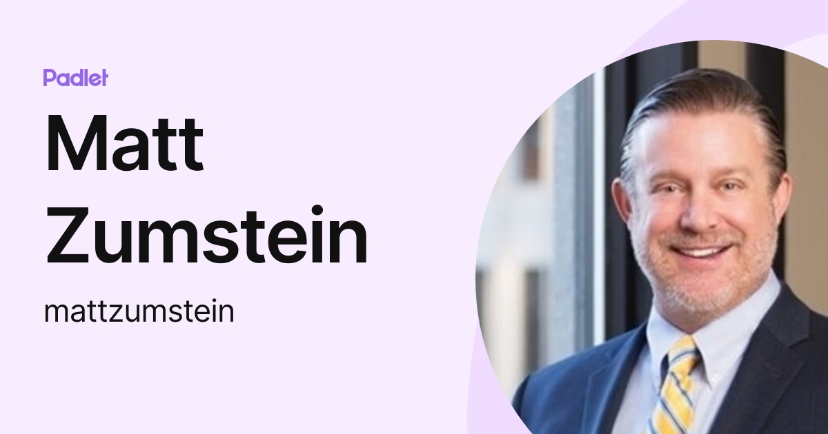 Matt Zumstein (mattzumstein) profile | Padlet