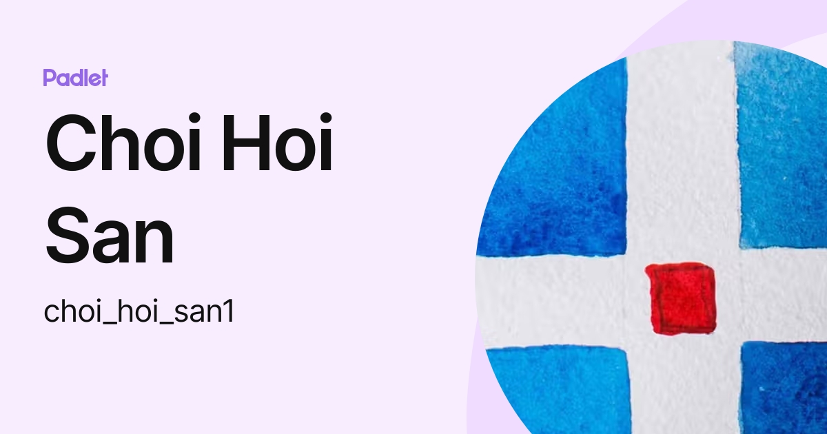 Choi Hoi San (hoisan) profile | Padlet