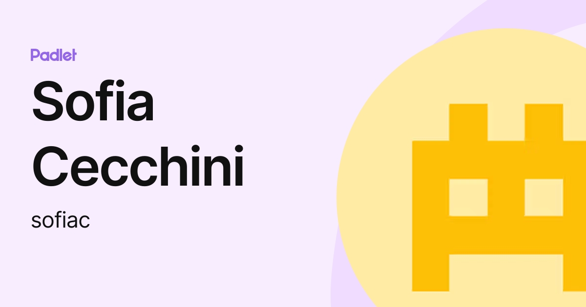 Sofia Cecchini Sofiac Profile Padlet