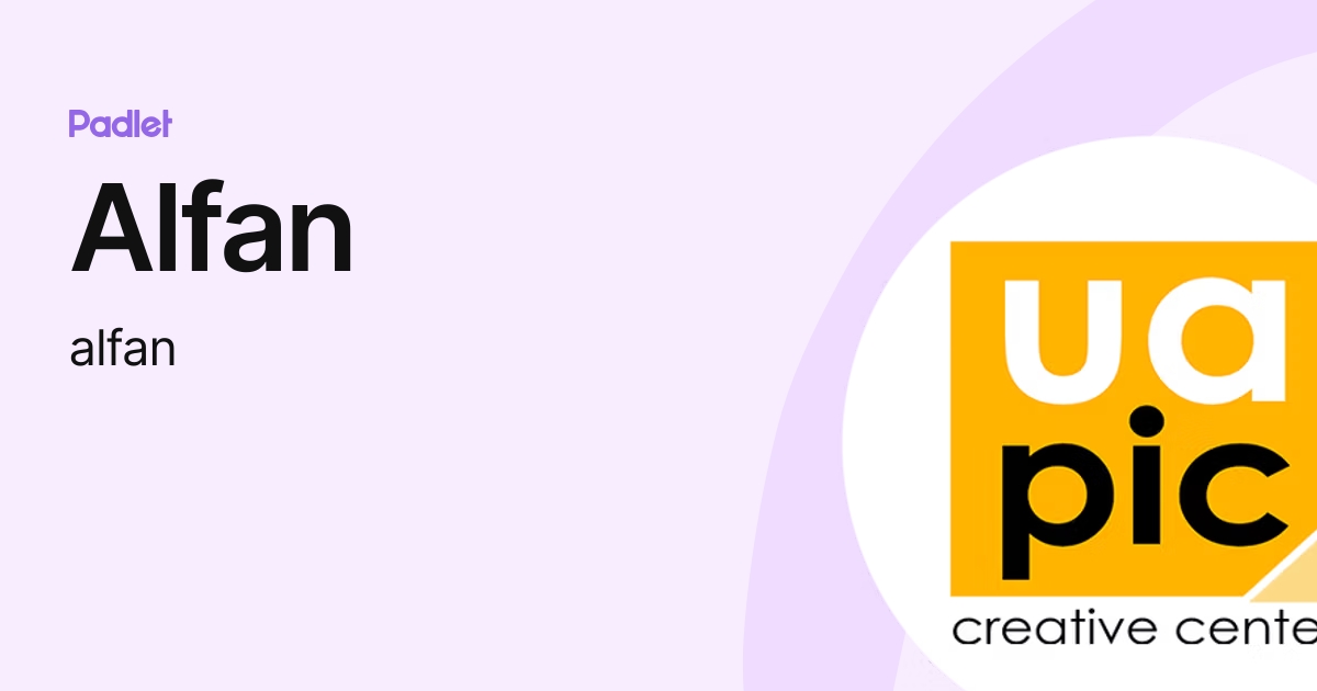 Alfan (alfan) profile | Padlet