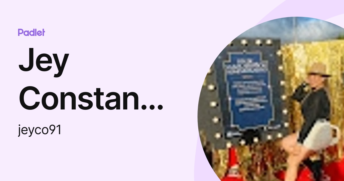 Jey Constanza Cubillos Ortegon (jeyco91) profile | Padlet