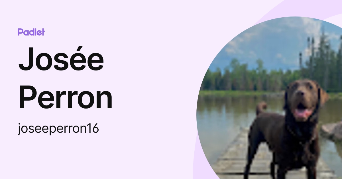 Josée Perron (joseeperron16) profile | Padlet