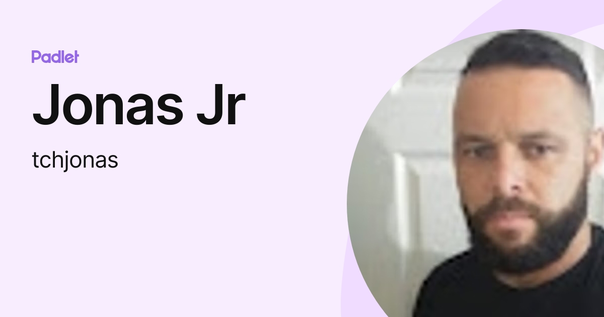 Jonas Jr (tchjonas) profile | Padlet