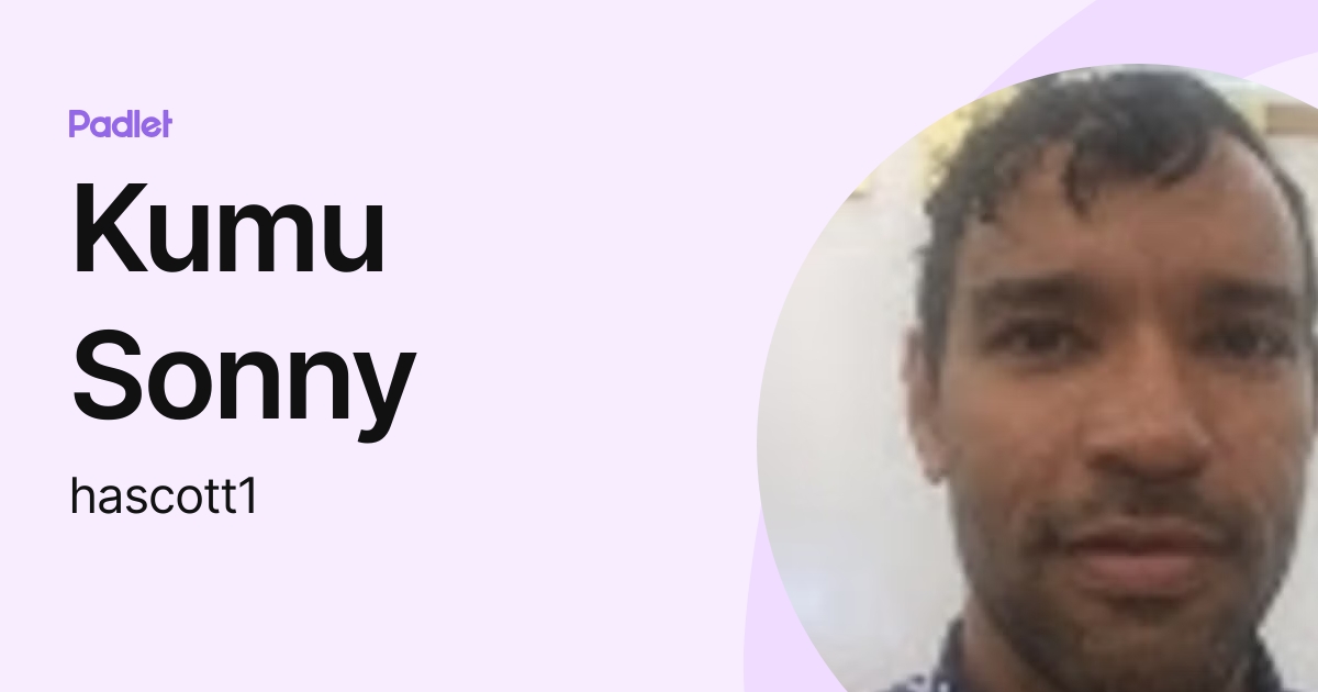 Hasan Scott (hascott1) profile | Padlet