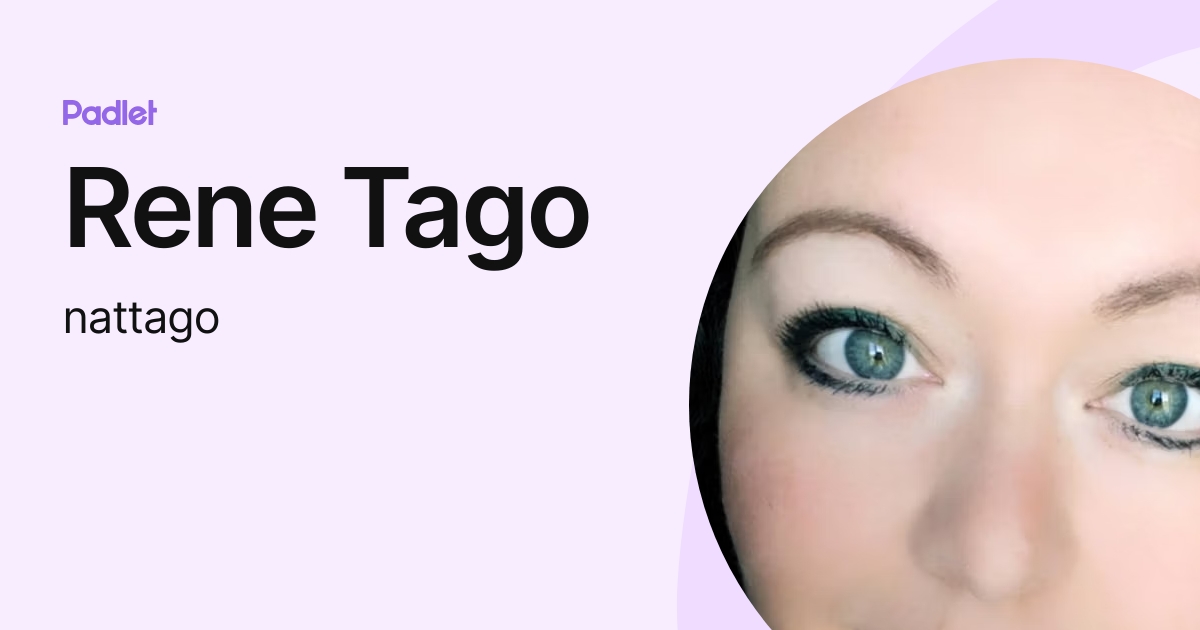 Rene Tago (nattago) profile | Padlet