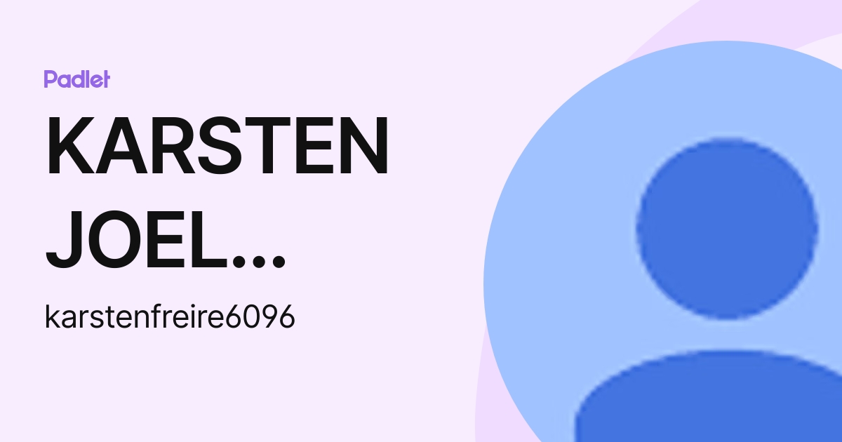 KARSTEN JOEL FREIRE PALMA (karstenfreire6096) profile | Padlet