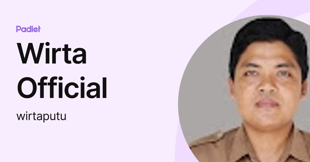 Wirta Official (wirtaputu) profile | Padlet
