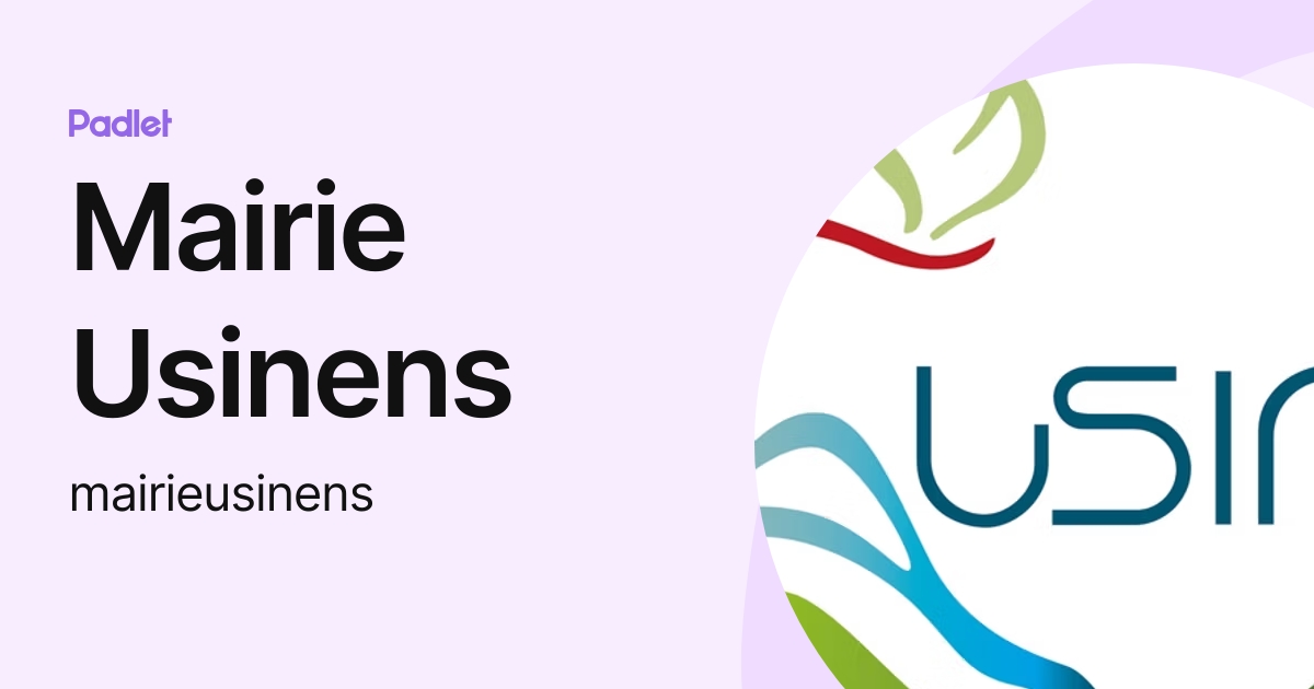 Mairie Usinens (mairieusinens) profile | Padlet