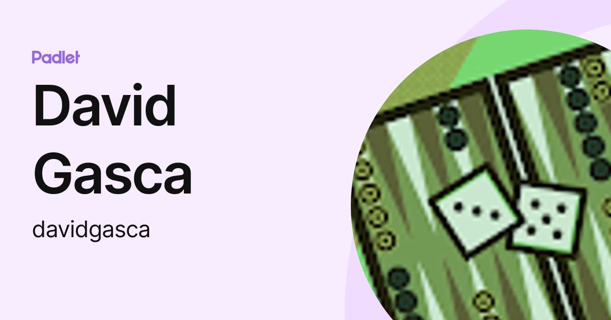 David Gasca (davidgasca) profile | Padlet