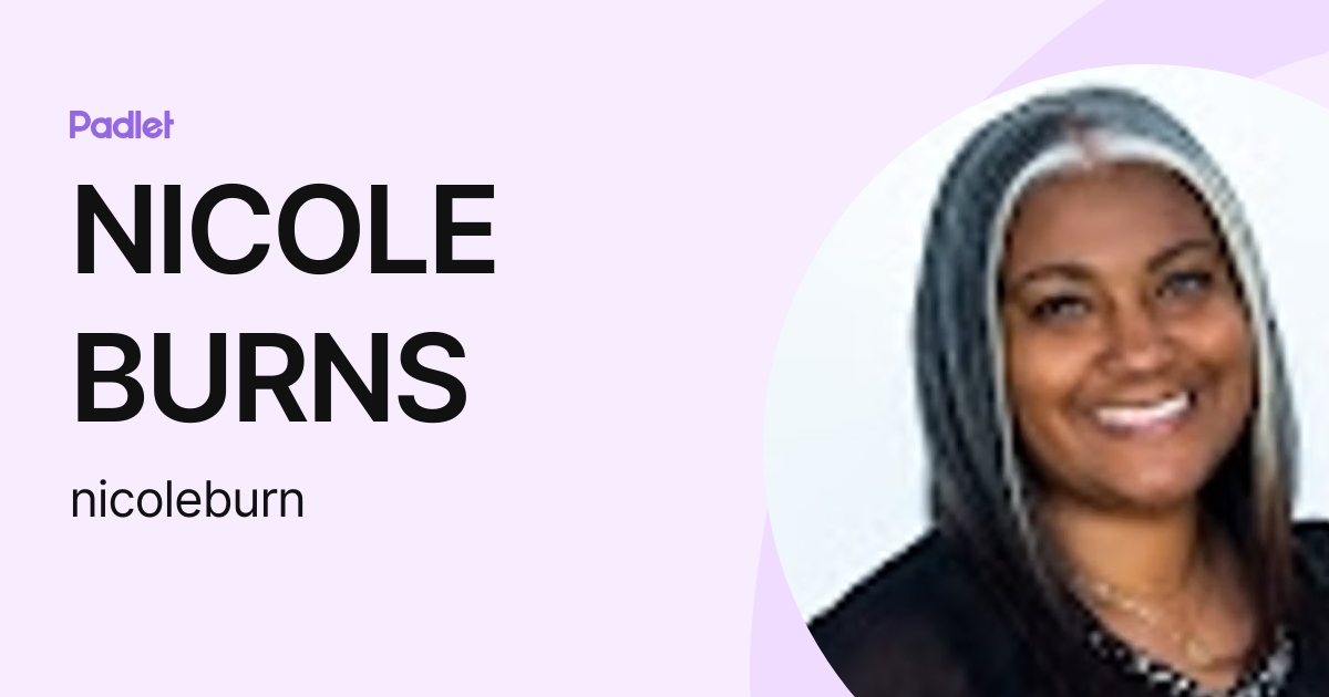 NICOLE BURNS (nicoleburn) profile | Padlet